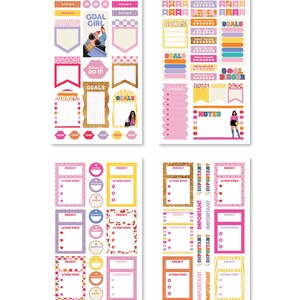 You Goal Girl Stickers | 25 Sticker Sheet Book | Planner Stickers ...