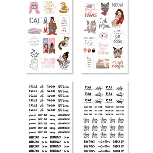 Cat Digital Planner Sticker Book [DOWNLOAD] | Over 500 Stickers ...