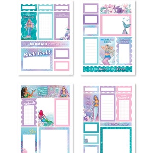 Mermaid Planner Sticker Pack Holographic Etsy