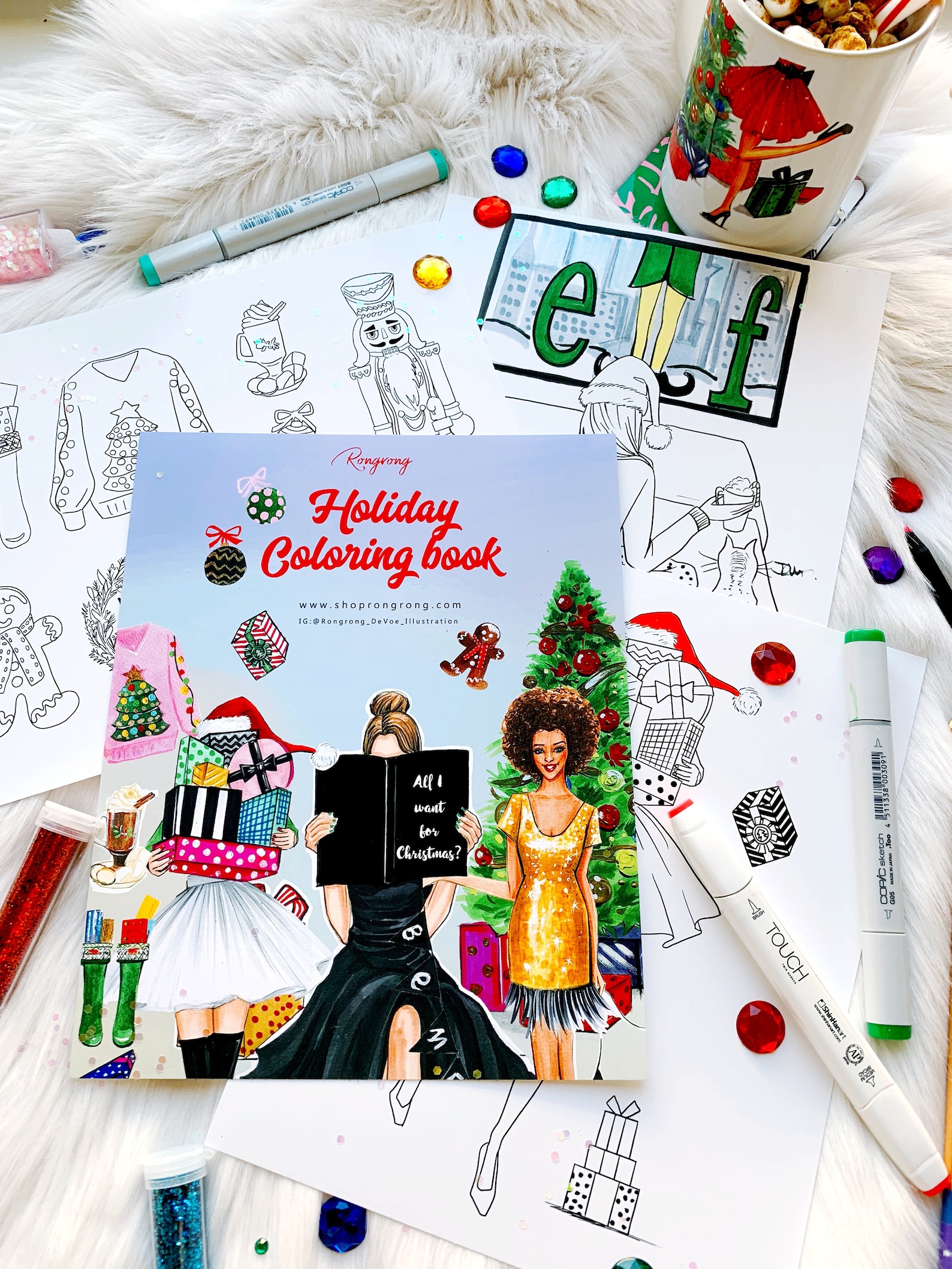 Holiday Coloring Book-digital VERSION - Etsy