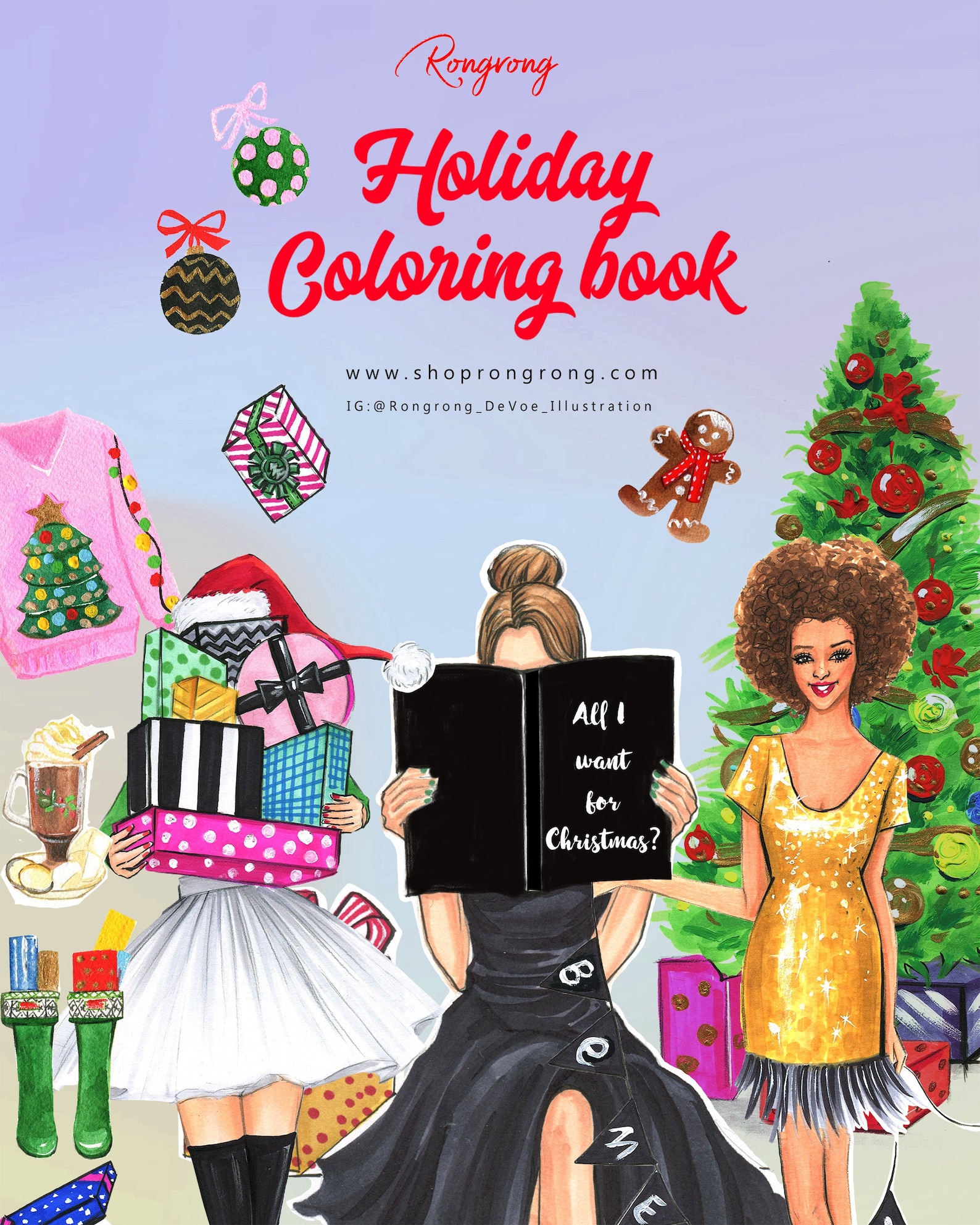 Holiday Coloring Book-digital VERSION - Etsy