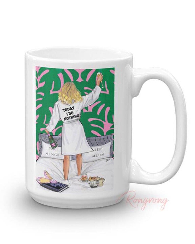 Today I Do Nothing Coffee Mug Coffee Mug Ceramic Mugcute - Etsy