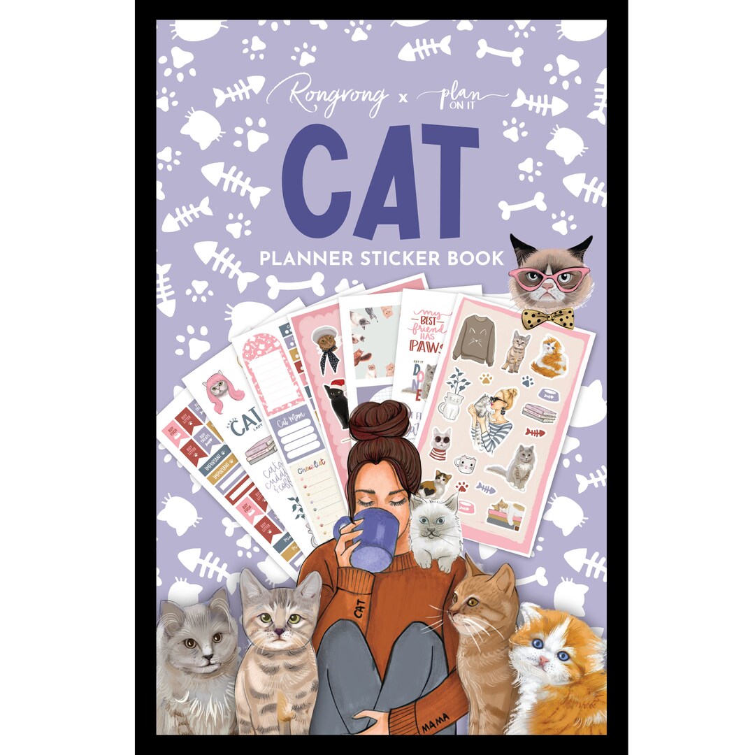 Cat Digital Planner Sticker Book [DOWNLOAD] | Over 500 Stickers ...