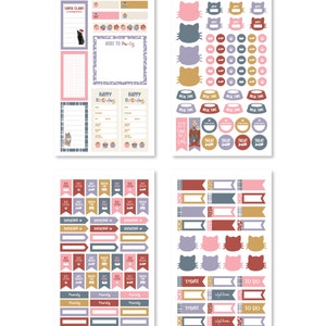 Cat Digital Planner Sticker Book [DOWNLOAD] | Over 500 Stickers ...