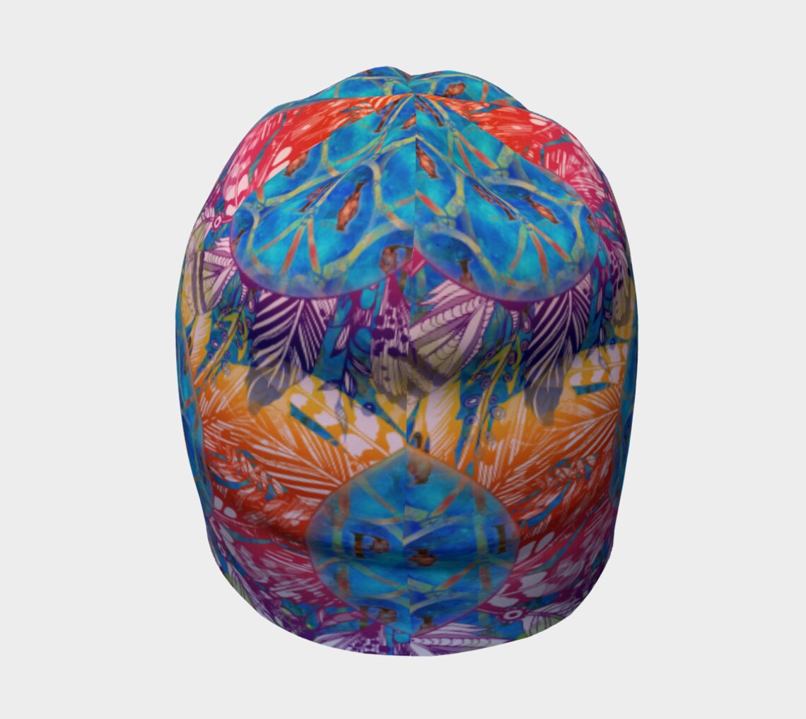 Inner Peace Rainbow Beanie Hat Bamboo Beanie Peace Signs and - Etsy