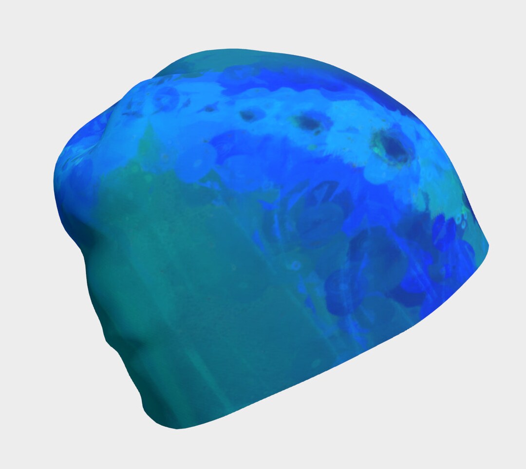 Blue Chemo Cap for Women, Men's Bald Head Cover, Hair Loss Hat Gift for ...