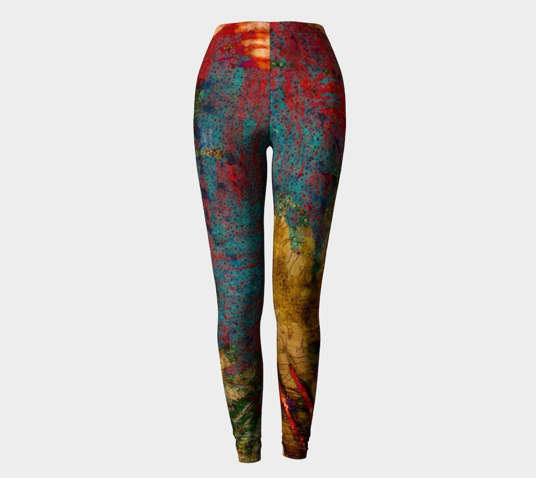 Yoga Leggings, Circles of Color Workout Legging for Women, Dance ...