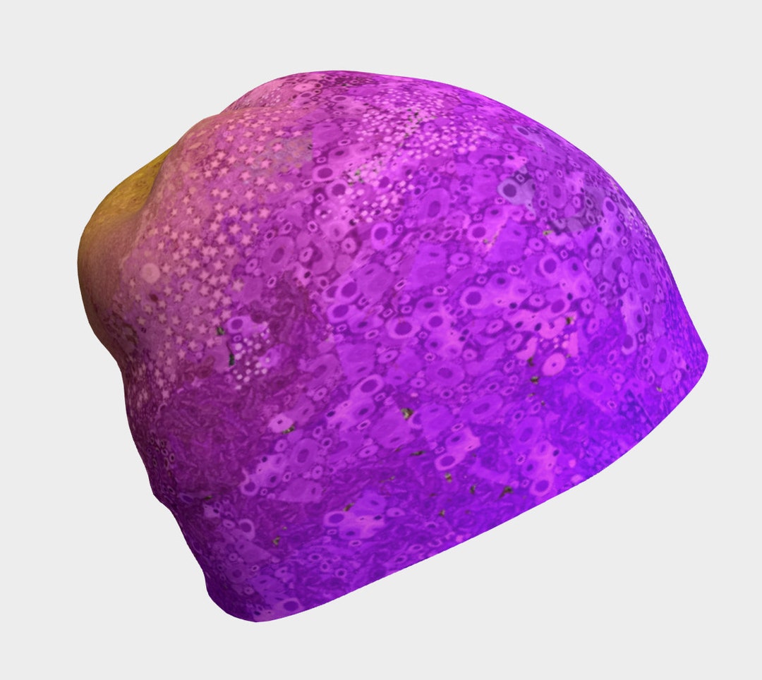 Science Teacher Hat With Purple Cells Biology Art, Soft Bamboo Hat for ...