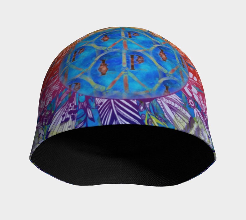 Inner Peace Rainbow Beanie Hat Bamboo Beanie Peace Signs and - Etsy