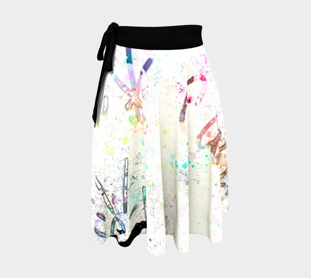F Cancer Wrap Skirt Spectrum of Colors on a Cream White Wrap - Etsy.de