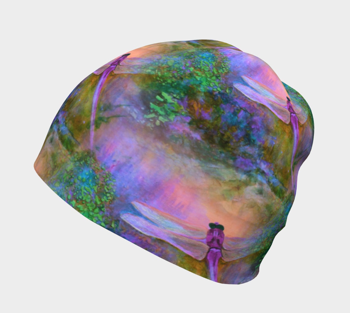 Cancer Beanie Hat Dragonfly Connection Bamboo Beanie - Etsy Canada