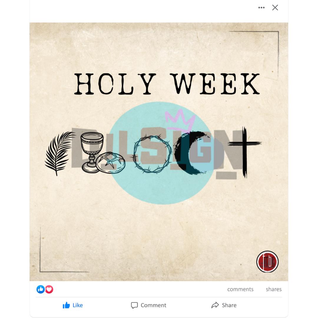 Holy Week Editable Templates | Printable Christian Templates | Instant ...