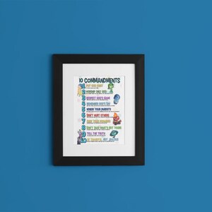 Inside Out Teacher 10 Commandments Poster | Emotional Intelligence ...