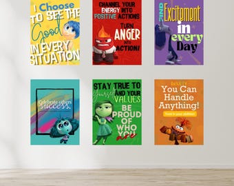 8.5x11| SEL Affirmation Posters Inspired by Inside Out | 9 Prints ...