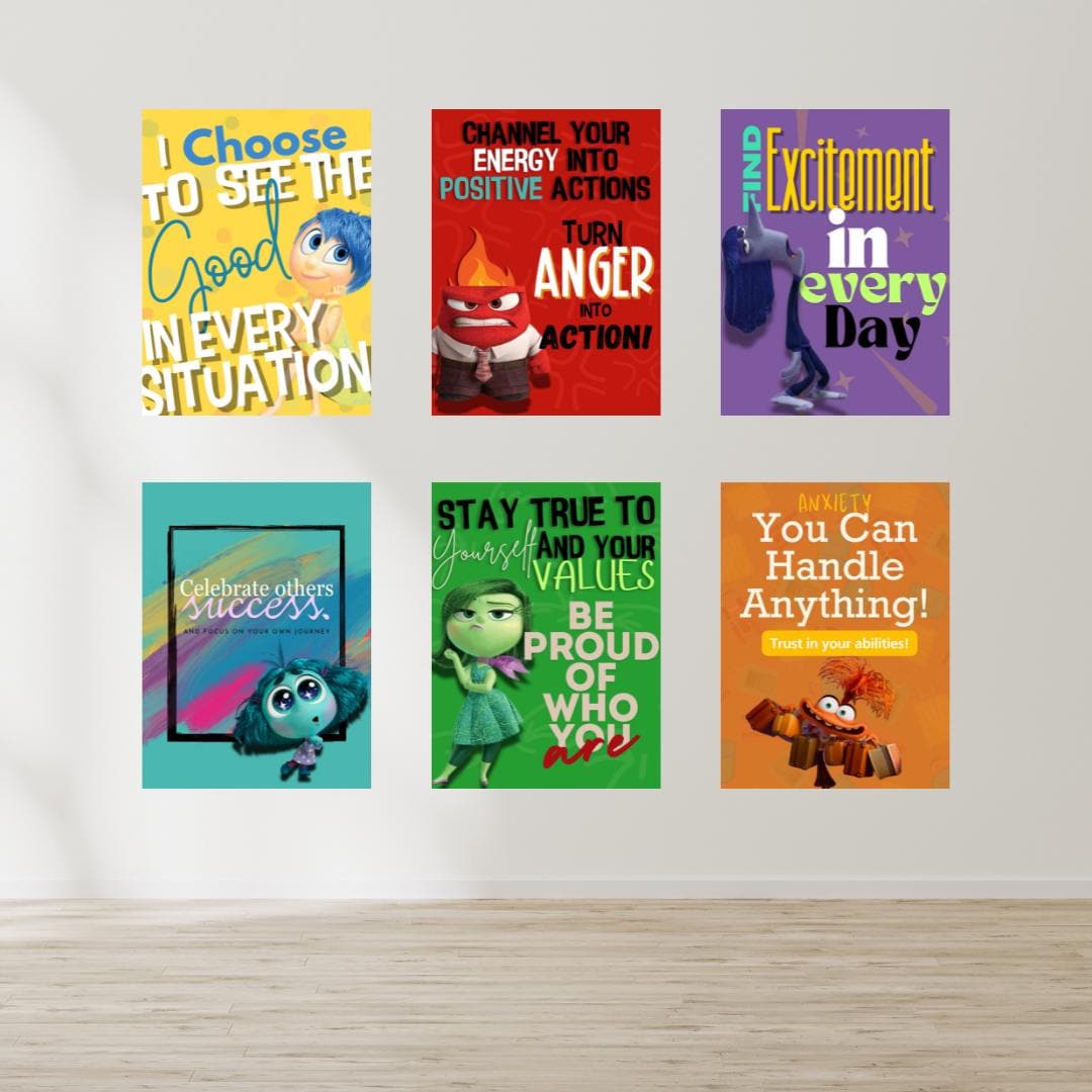 8.5x11| SEL Affirmation Posters Inspired by Inside Out | 9 Prints ...