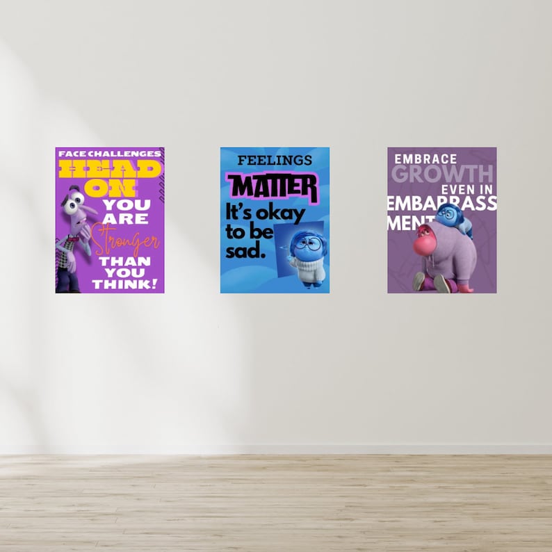 Inside Out Inspired Affirmation Posters | Classroom Decor (digital ...