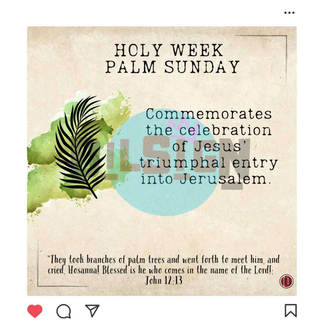 Holy Week Editable Templates | Printable Christian Templates | Instant ...
