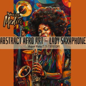 Afro Jazz Soul - African American Music Art, Printable Instant Download ...