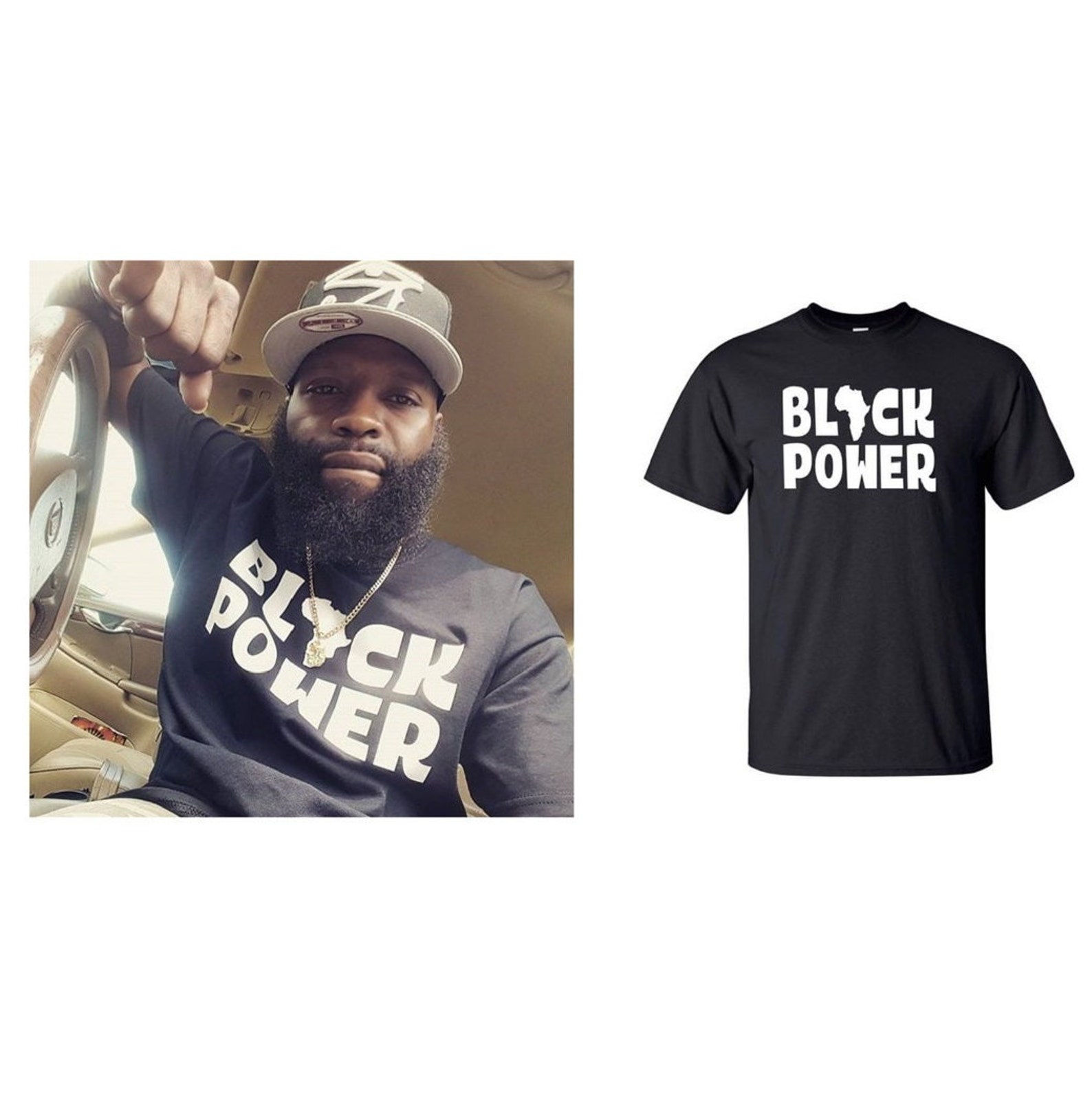 BLACK POWER AFRICA Shirt African Clothing Afrocentric - Etsy