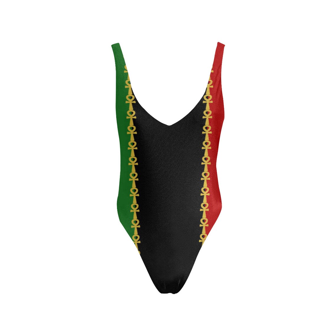 Egyptian Ankh Sexy Open Back Swim Suit for Women // RBG Pan African ...