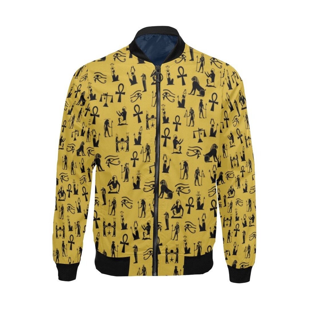 Medu Neter Track Jacket // Egyptian Inspired Men's African Clothing ...