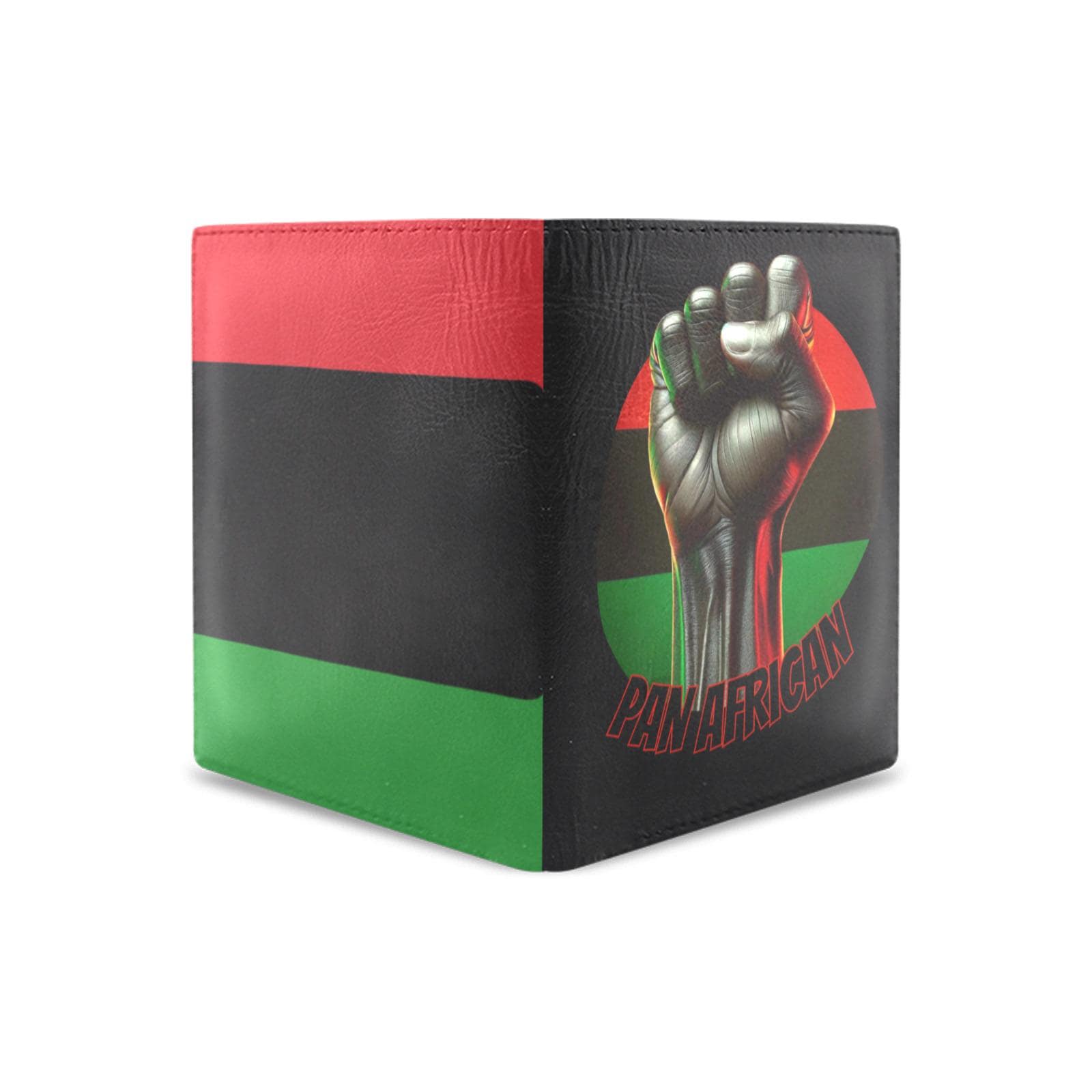 Pan African Fist Pump Wallet for Men, Bifold Wallet, RBG Flag Mens ...