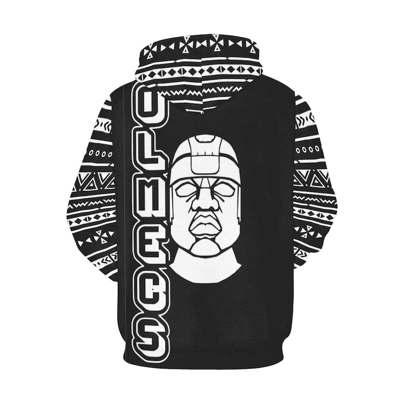 OLMECS - ANCIENT Nahuatl Black Olmec Hoodie / Afri-kemetic Design ...