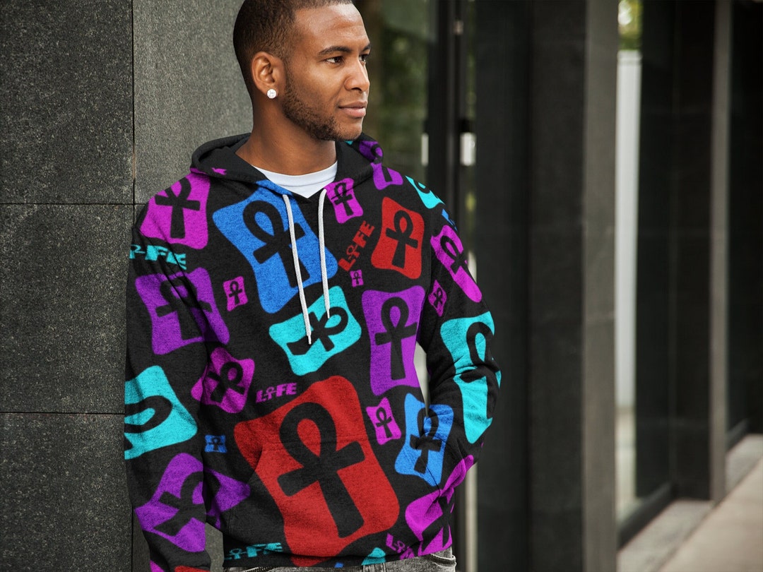 Ankh Life Hoodie // African Clothing // Women's African Clothing ...