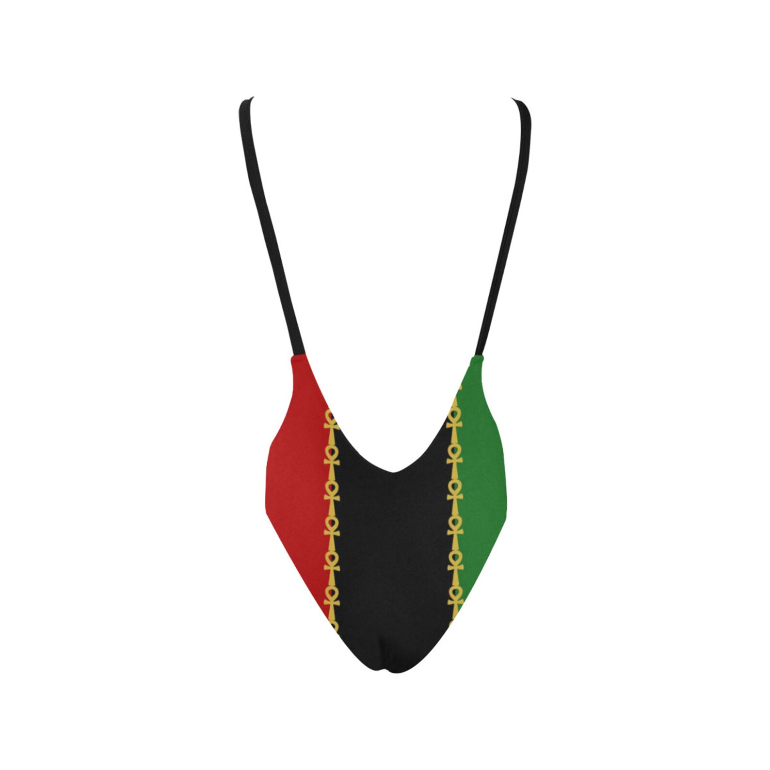 Egyptian Ankh Sexy Open Back Swim Suit for Women // RBG Pan African ...