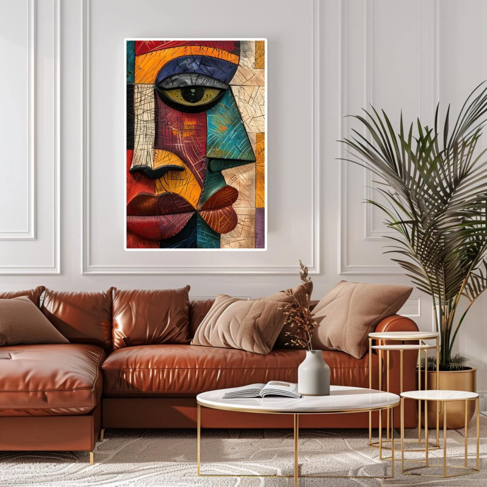 Abstract African Art, Geometric Digital Printable Art, Contemporary ...