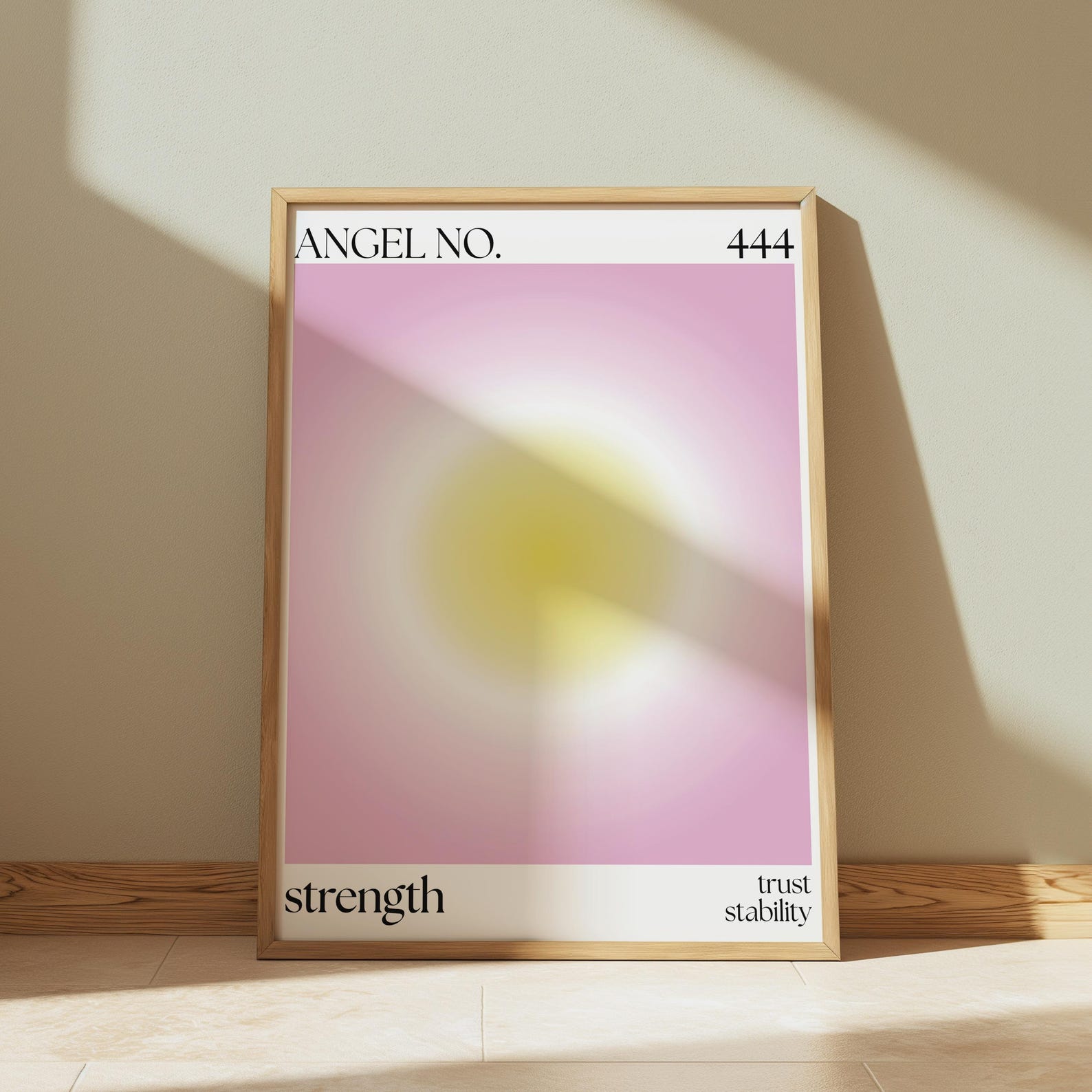 Angel Numbers Strength 444 Print | Trust, Stability Manifestation Art ...