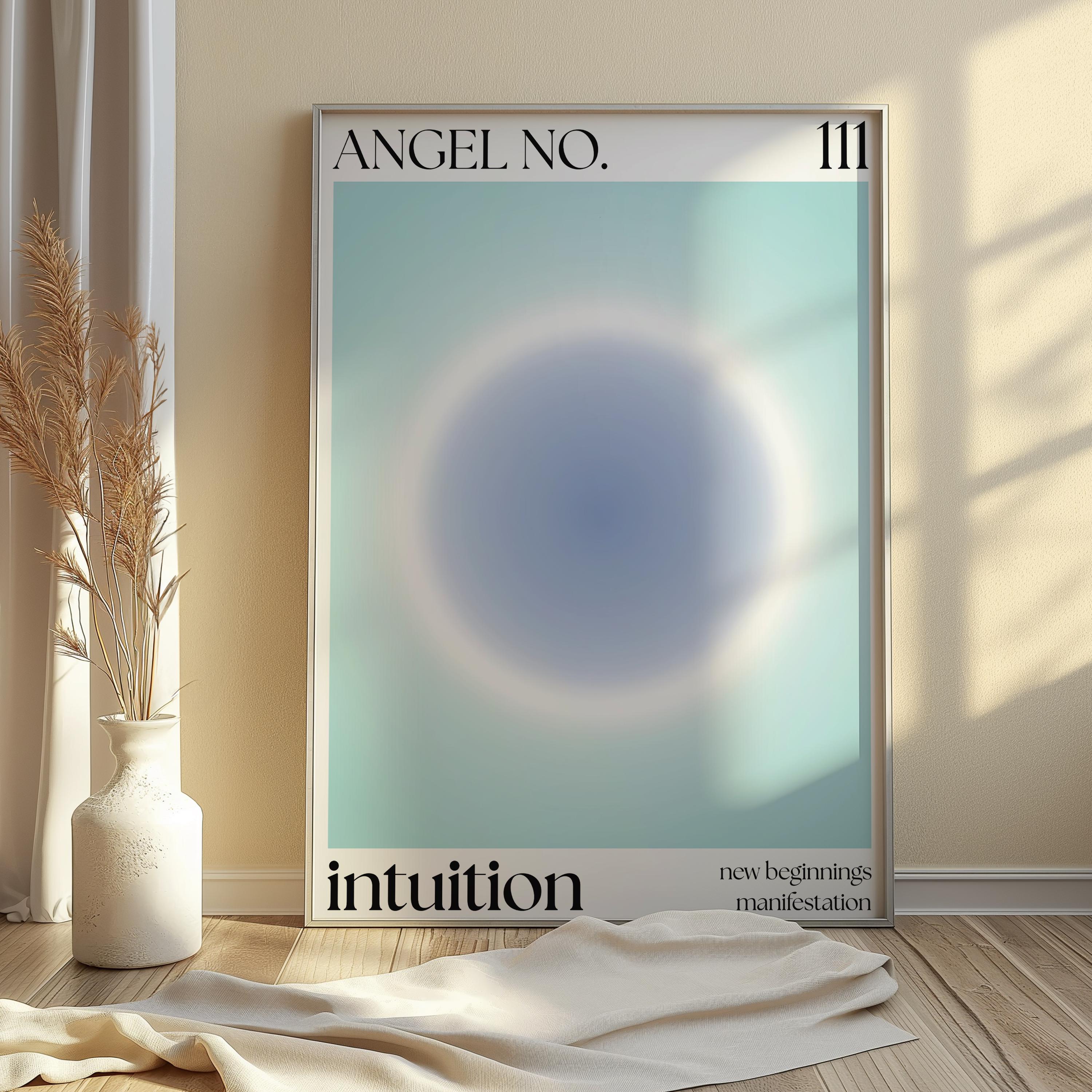 Angel Numbers Intuition 111 Print | New Beginnings, Manifestation Art ...