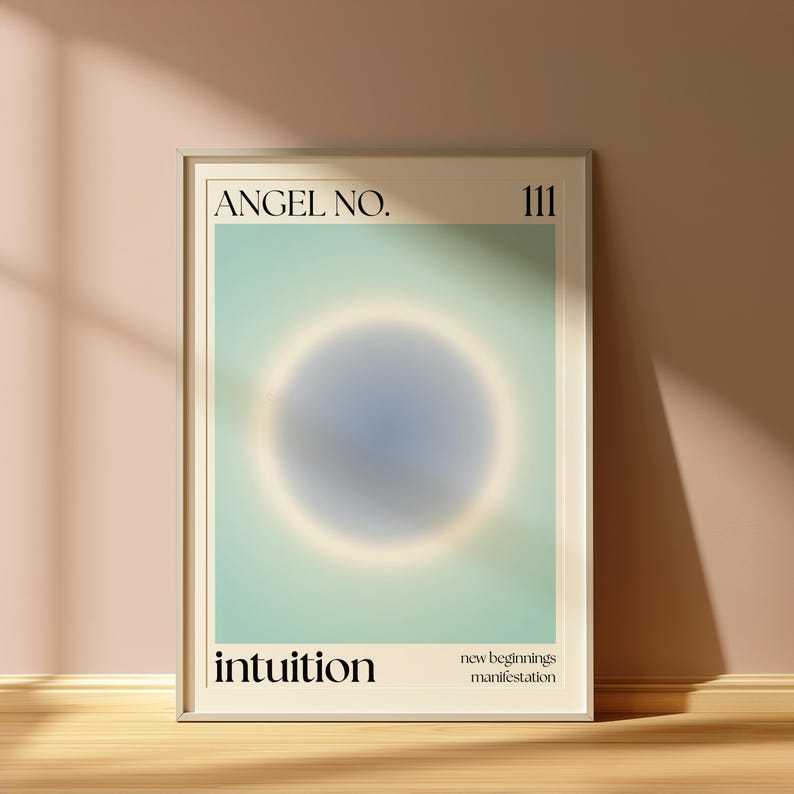 Angel Numbers Intuition 111 Print | New Beginnings, Manifestation Art ...