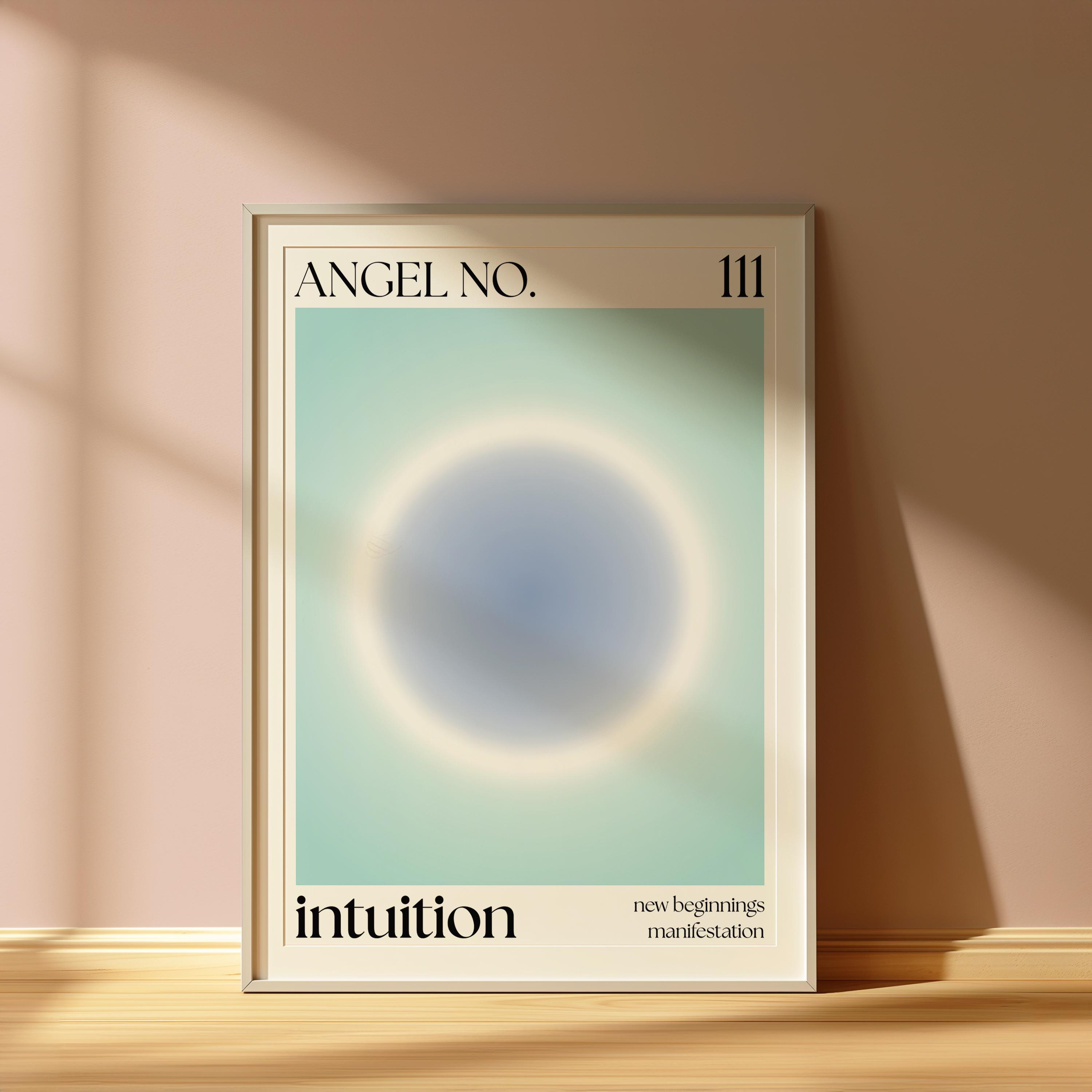 Angel Numbers Intuition 111 Print | New Beginnings, Manifestation Art ...