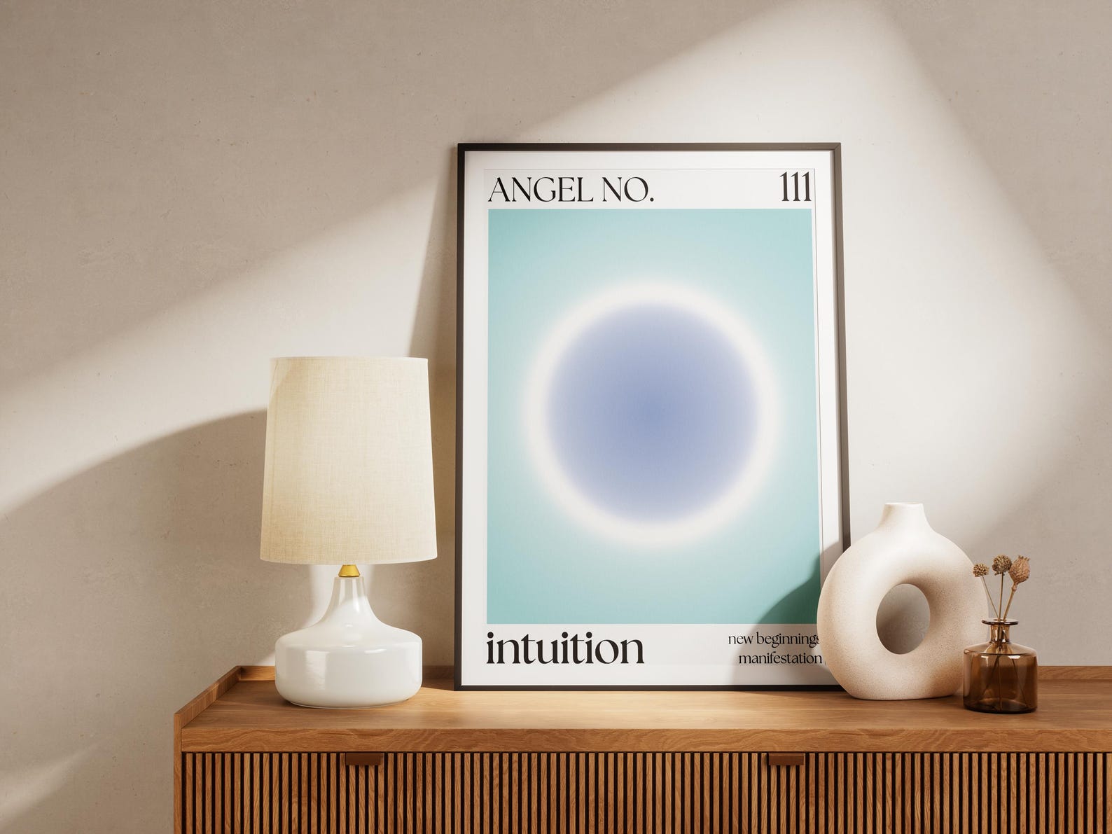 Angel Numbers Intuition 111 Print New Beginnings, Manifestation Art ...