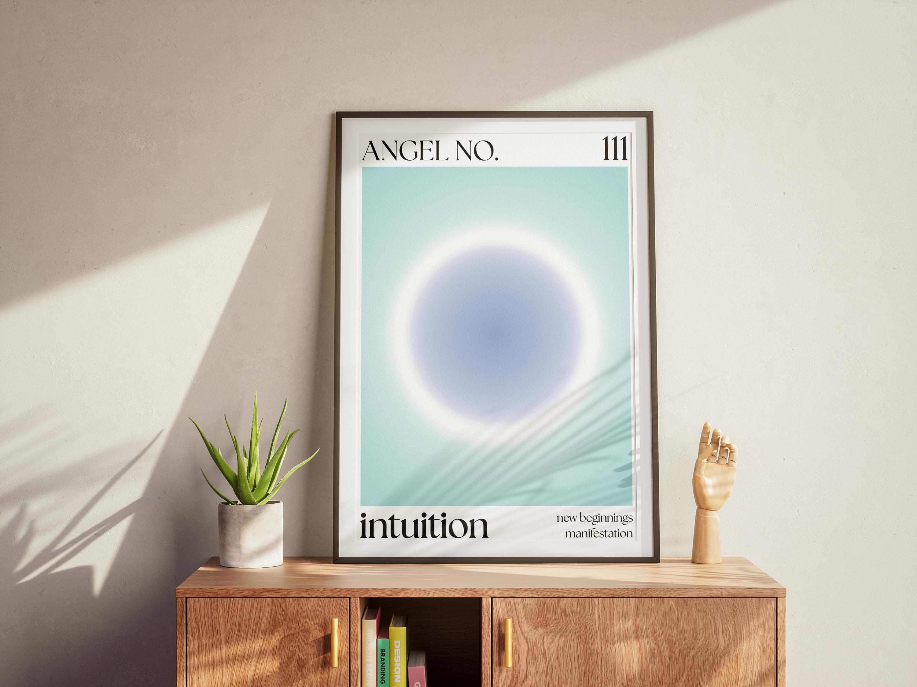 Angel Numbers Intuition 111 Print | New Beginnings, Manifestation Art ...