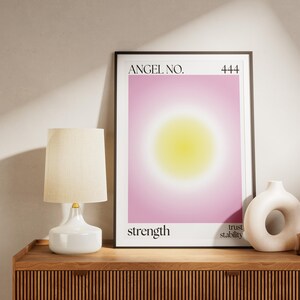 Angel Numbers Strength 444 Print | Trust, Stability Manifestation Art ...