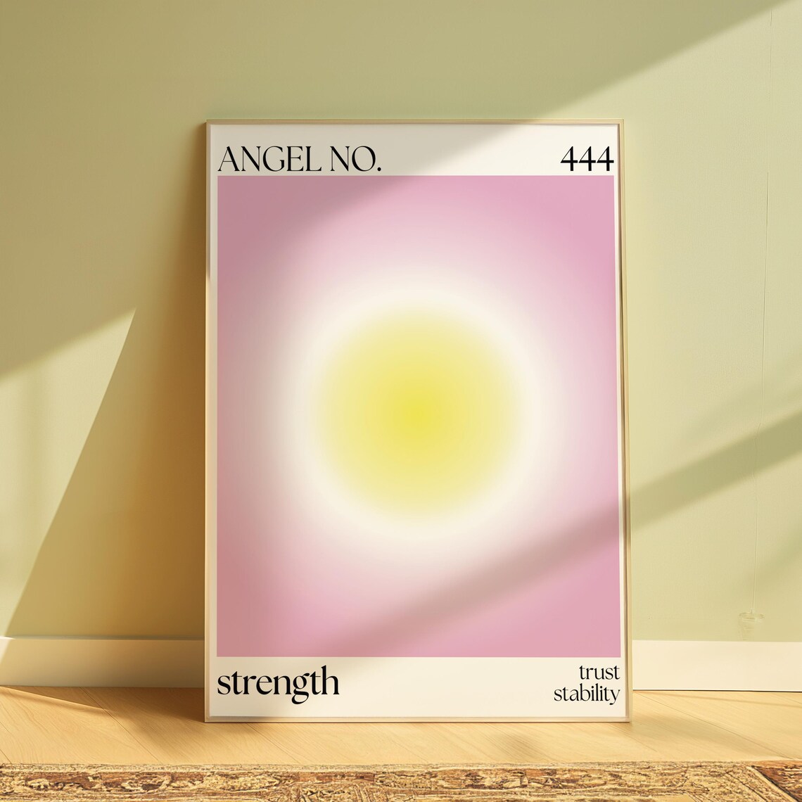 Angel Numbers Strength 444 Print | Trust, Stability Manifestation Art ...