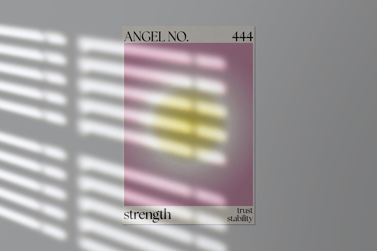 Angel Numbers Strength 444 Print | Trust, Stability Manifestation Art ...