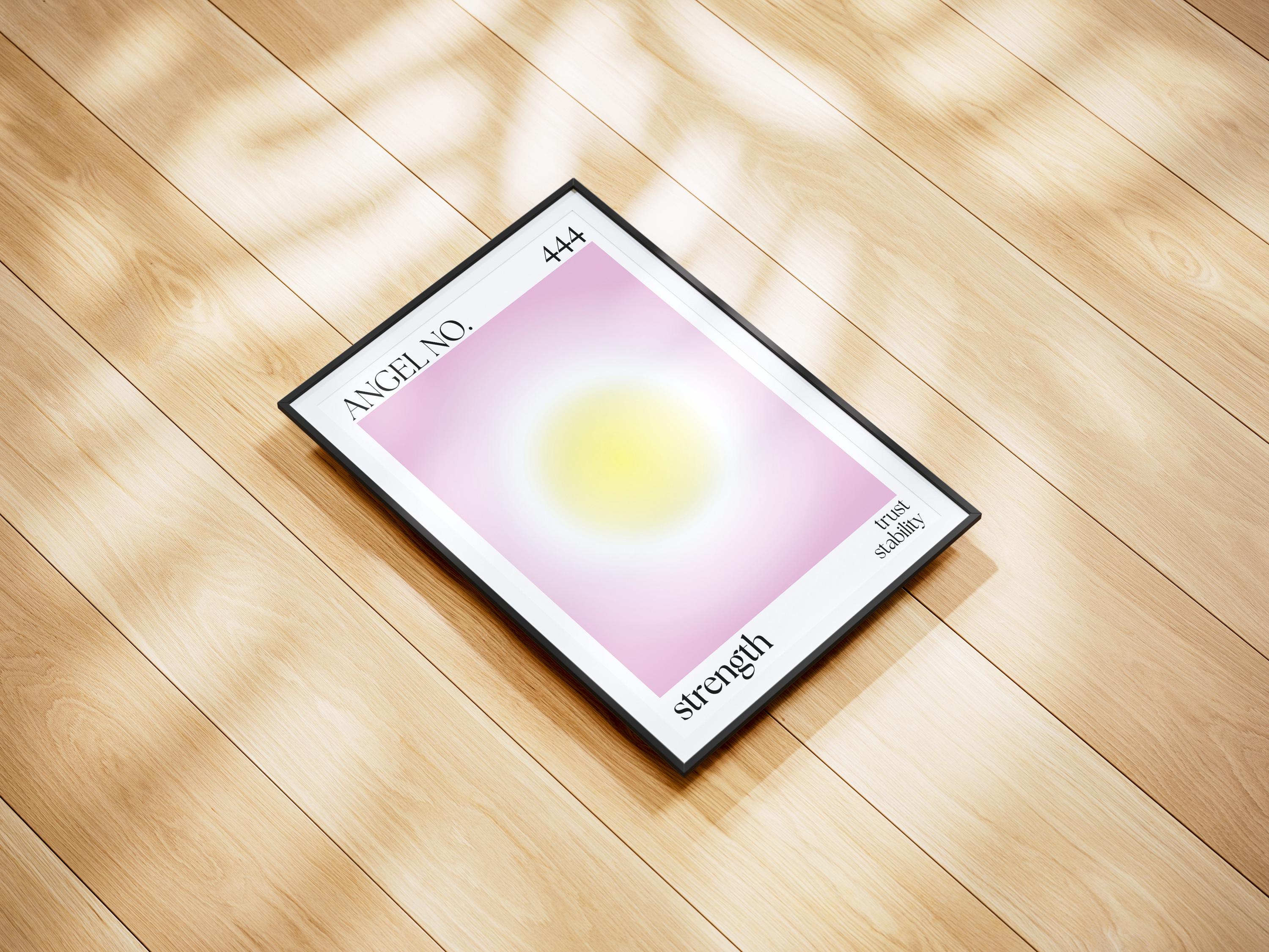 Angel Numbers Strength 444 Print | Trust, Stability Manifestation Art ...