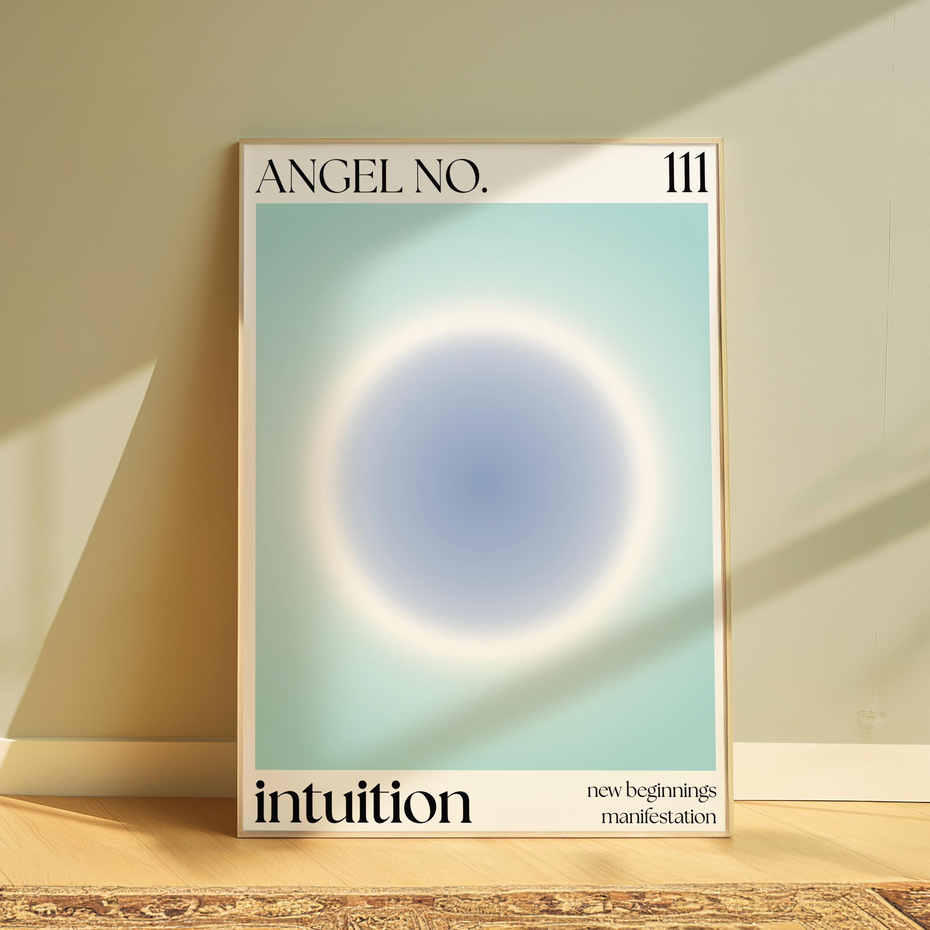 Angel Numbers Intuition 111 Print | New Beginnings, Manifestation Art ...