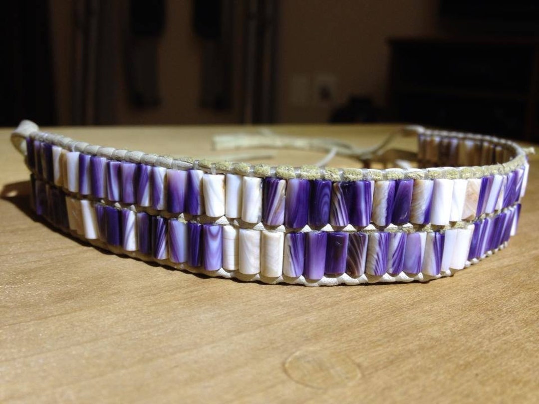 2-row Quahog Shell Wampum Choker - Etsy