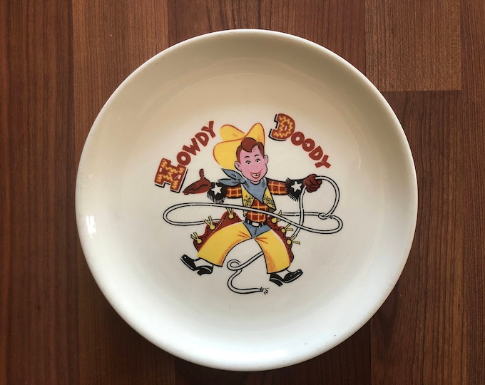 Howdy Doody Plate by Taylor Smith Taylor, TST, Vintage 50s Plates ...