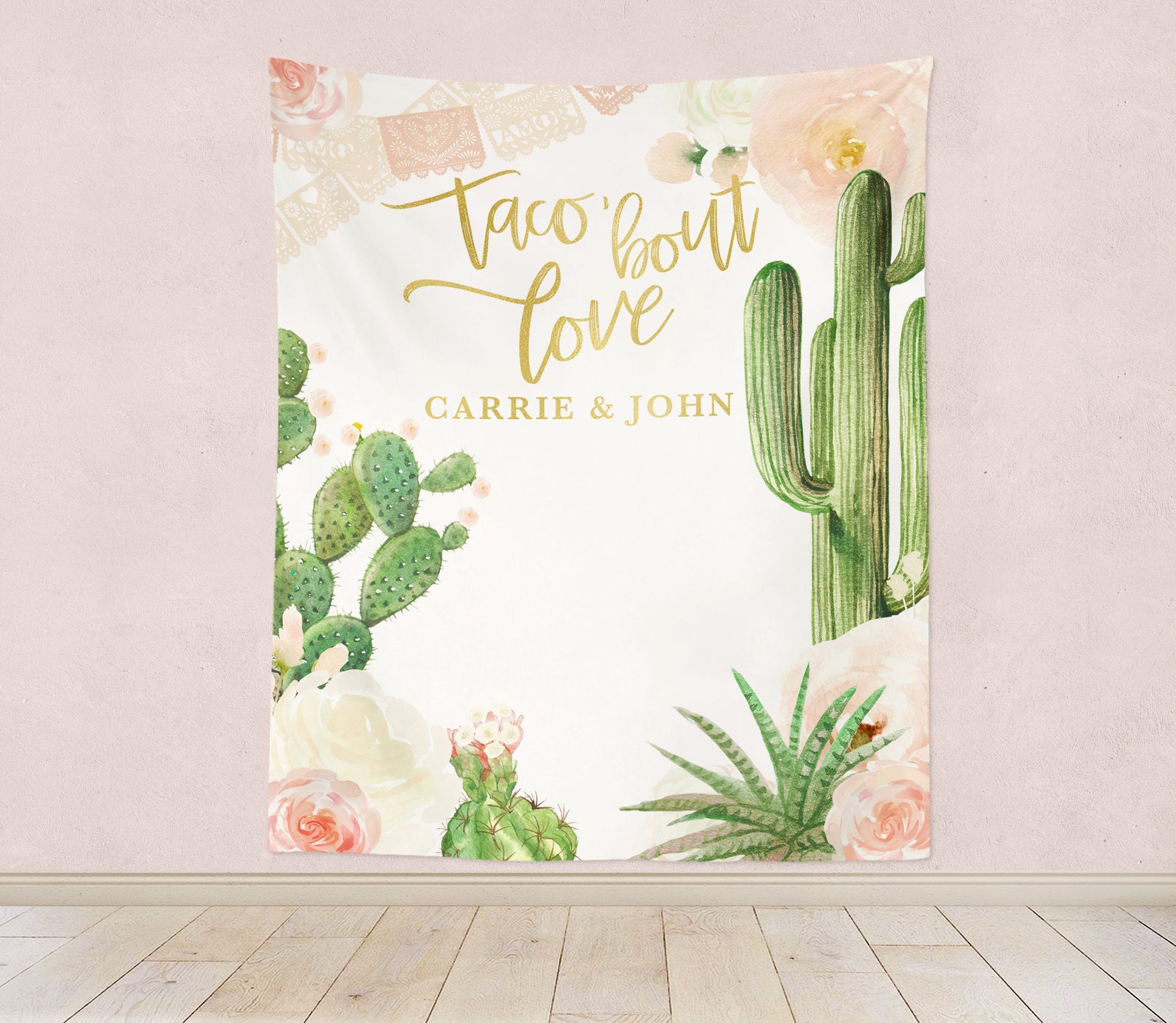 Taco 'bout Love Photography Backdrop Fiesta Bridal Shower - Etsy