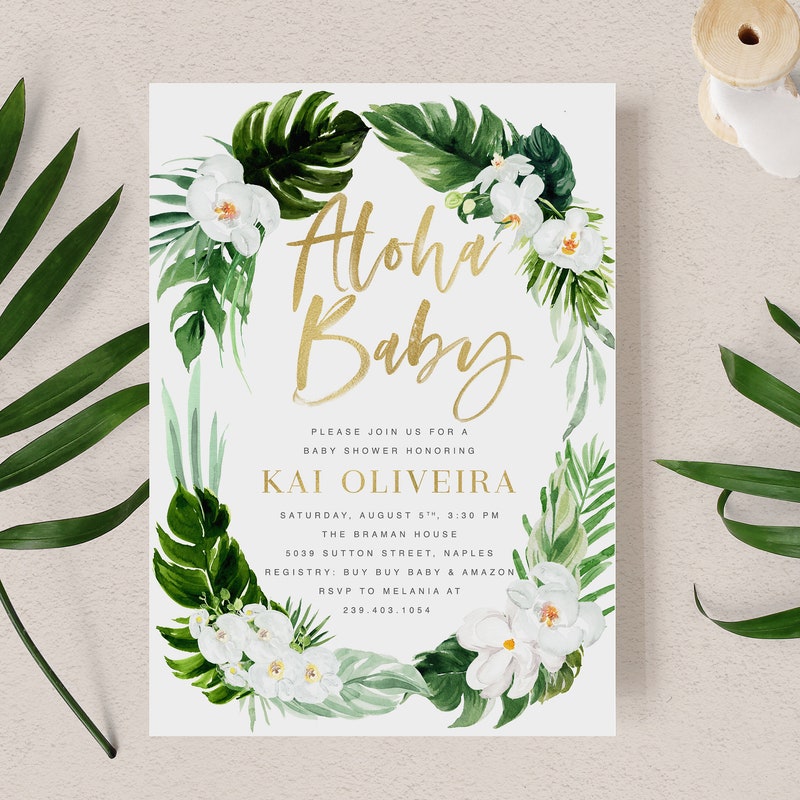 Aloha Baby Shower - Etsy