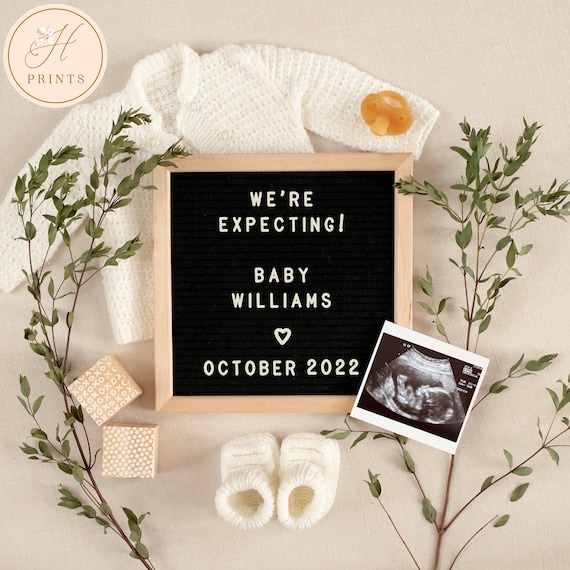 Social Media Pregnancy Announcement Digital Pregnancy Announcement 