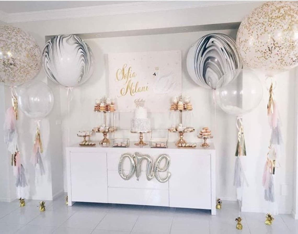 Swan Princess Birthday Party Backdrop: Cake Back Drop Sign | Etsy