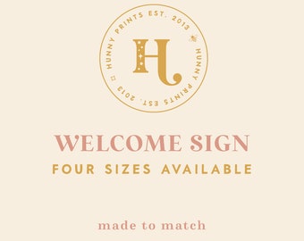 Hunny Welcome Sign - Etsy
