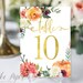Fall Printable Table Numbers Pumpkin Printable Table Numbers 1-20 ...