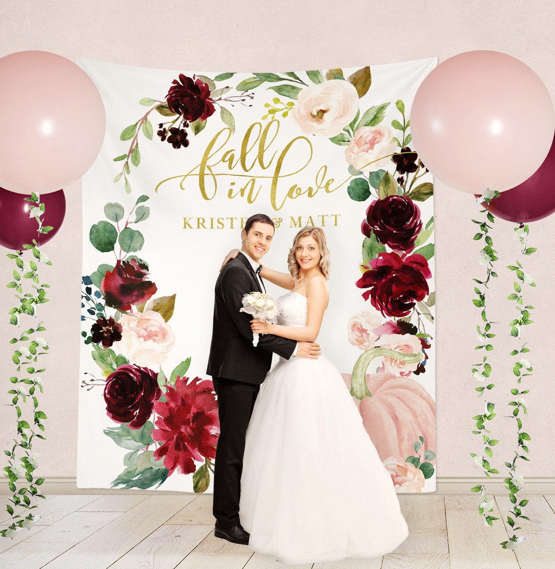 Photography Backdrop: Fall Wedding Backdrop Fall Bridal | Etsy